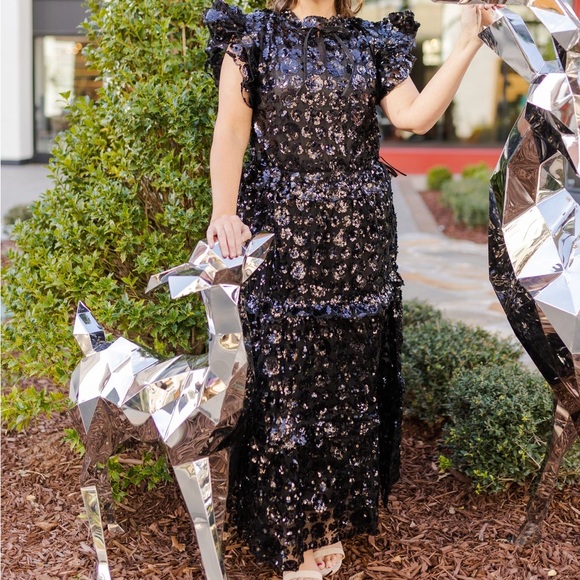 Victoria Dunn | Dresses | Eleanor Dress In Black Diamond | Poshmark